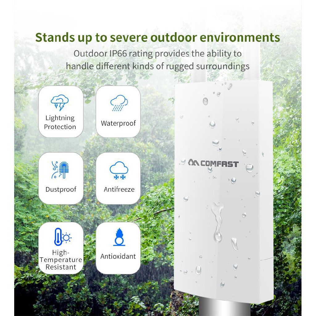 Comfast CF EW71 300Mbps 2.4Ghz High Power Outdoor AP 360 degree Omni ...