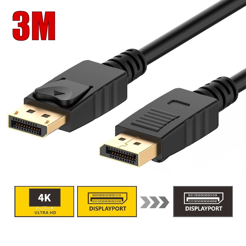 1080/4k DisplayPort Cable DP to DP Lead Display Port Adapter Cable ...
