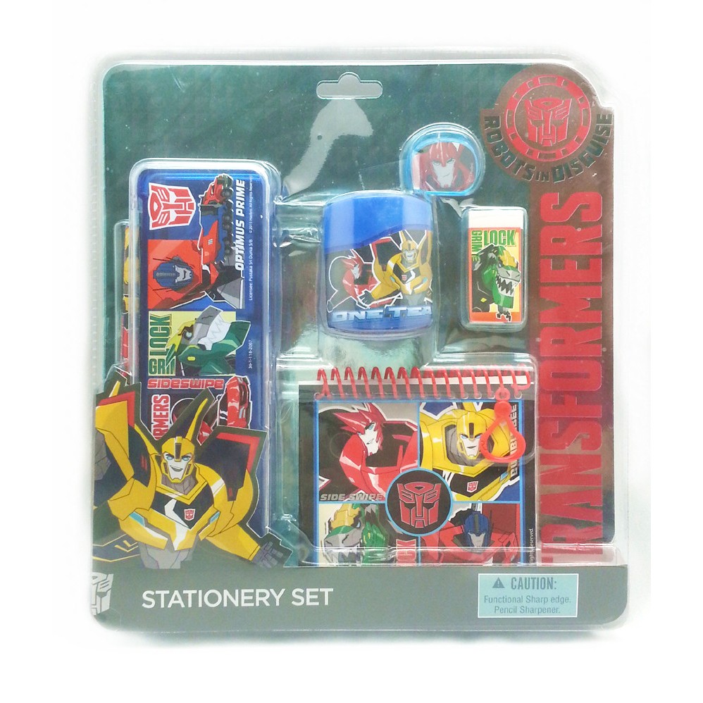 Transformers Robot In Disguise Stationery Set | Shopee Malaysia