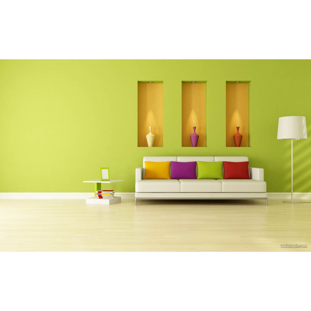 EMULSION PAINT FOR INTERIOR AND EXTERIOR WALL - 7LITRES - COLOUR : LIME ...