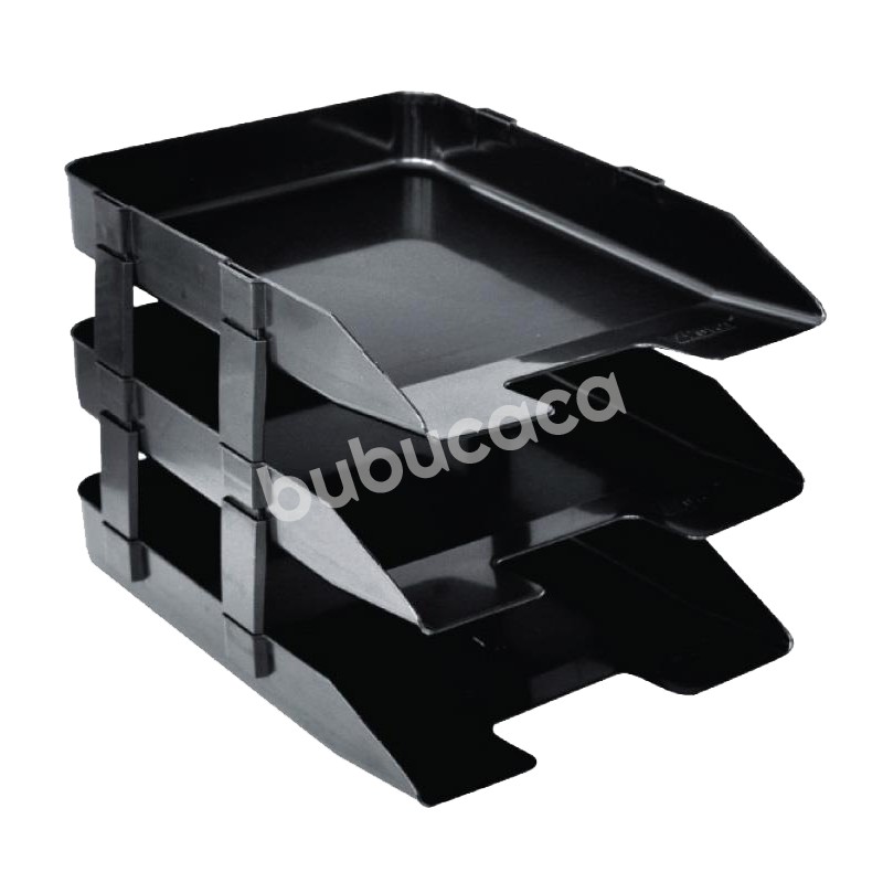 File Document Tray 3 Tier Rak Almari Bekas Kotak Simpan Fail Buku ...