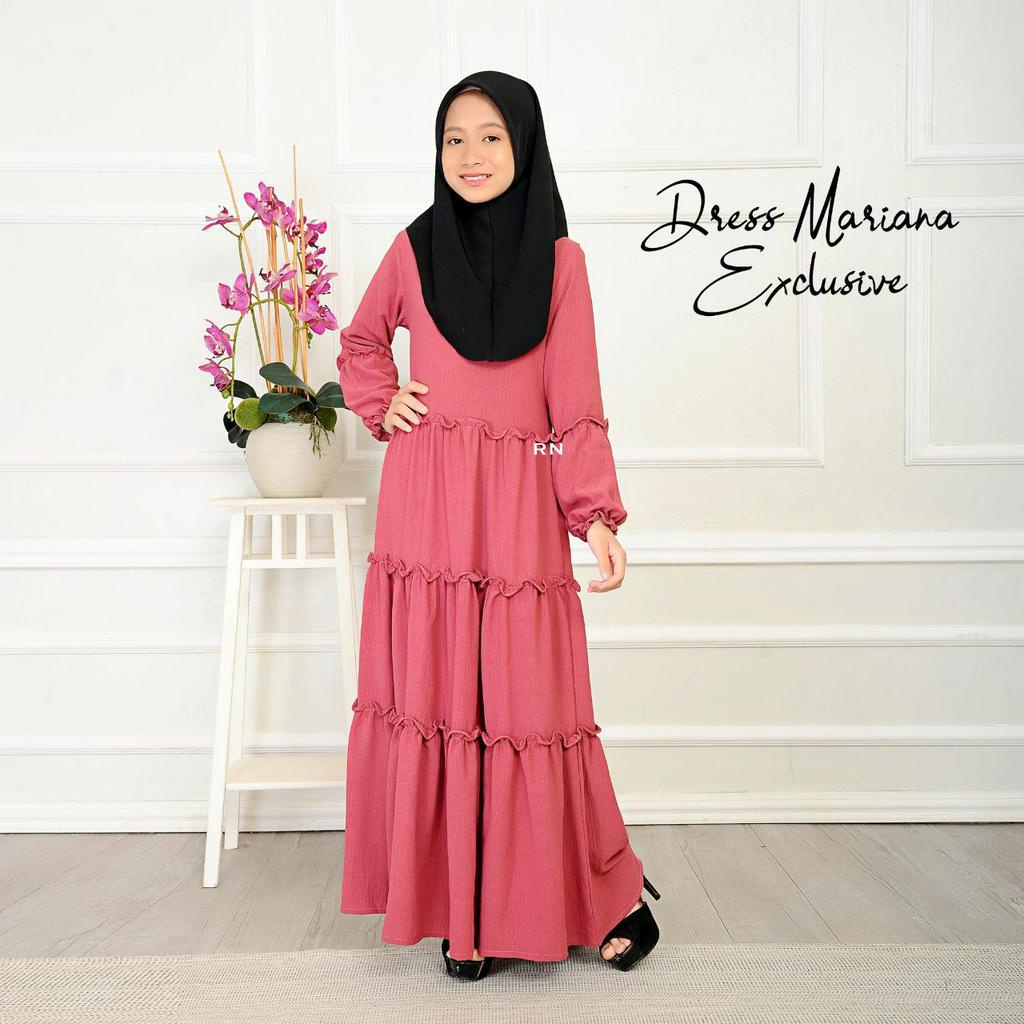 DRESS MARIANA EXCLUSIVE KIDS Dress Kanak2 Perempuan Girls Clothing ...