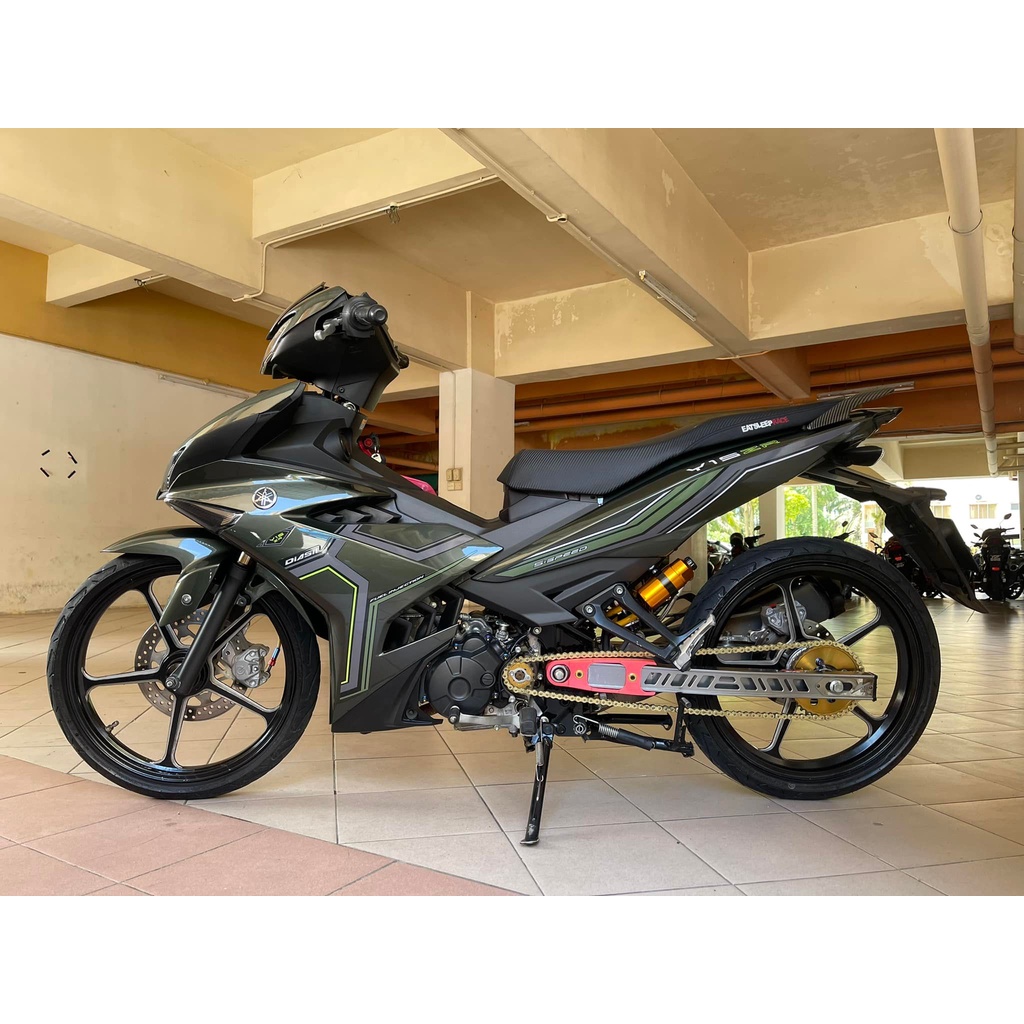 COVERSET Y15ZR V1 V2 V3 ARMY GREEN ( LUMUT ) PATTERN LINE PREMIUM ...