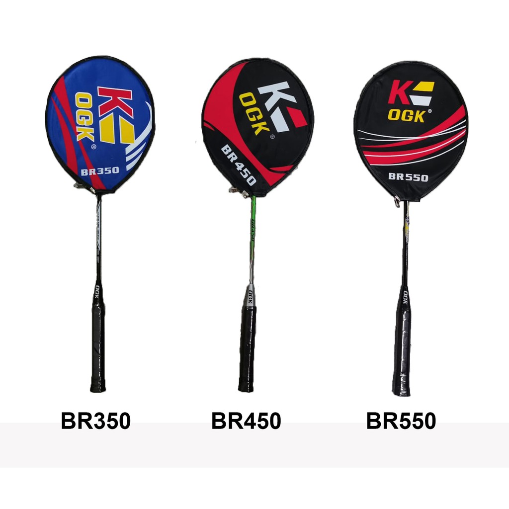 Badminton Racket with Cover - OGK - BR350 / BR450 / BR550 // Raket Badminton OGK | Shopee Malaysia