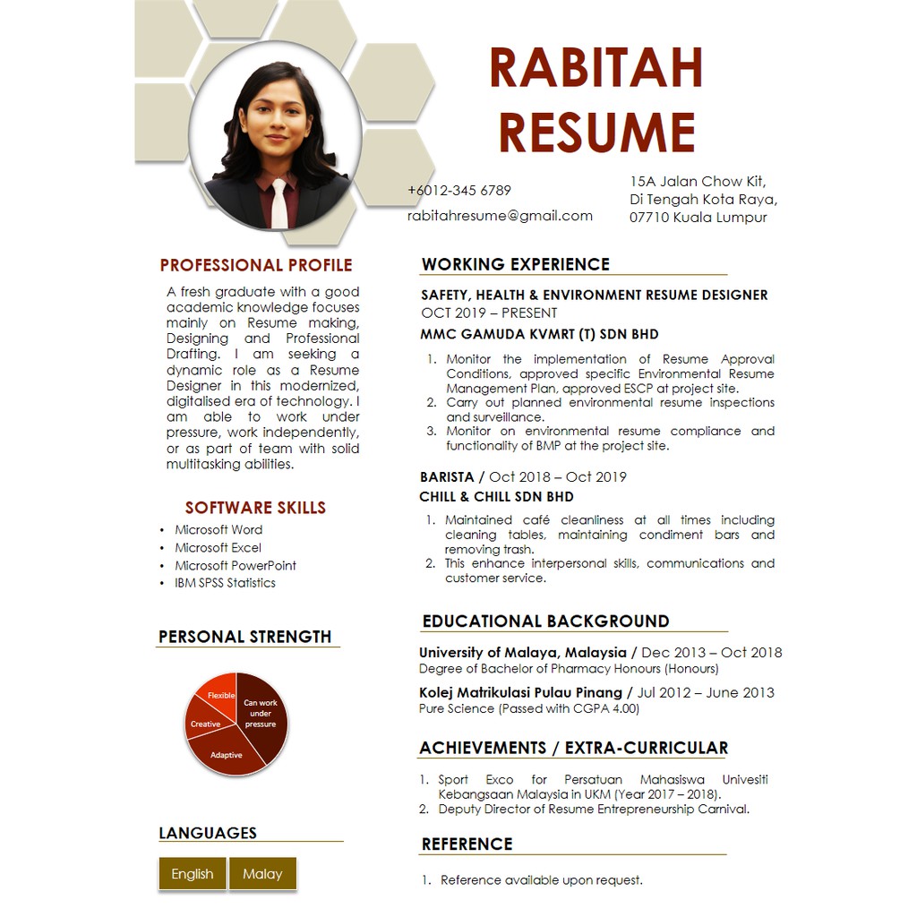 🥰 TEMPLATE RESUME BY RABITAH 🥰 | Shopee Malaysia