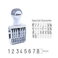 shiny 4mm numbering stamp/number stamp/8digit/10digit/12digit | Shopee Malaysia