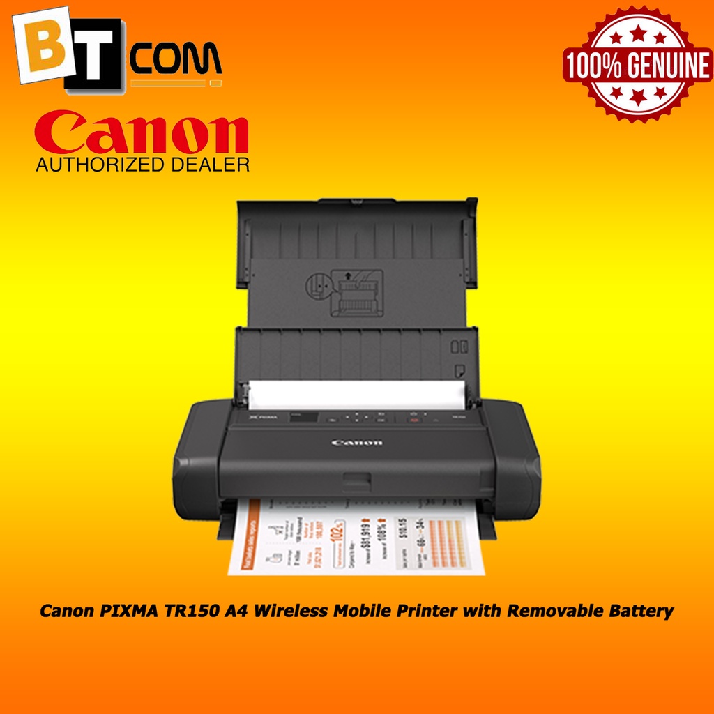 Canon PIXMA TR150 A4 Wireless Mobile Printer with Removable Battery ...