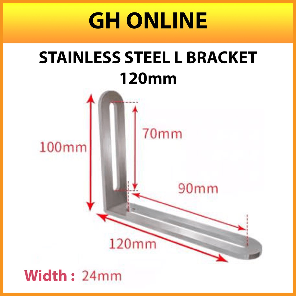 ANGLE BRACKET 3MM 【2021 NEW DESIGN】STAINLESSTEEL 304 /FLAT BRACKET ...