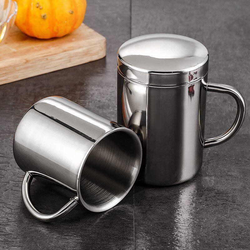 G.S.E Double-Layerd Stainless Steel Insulation Mug Heat Insulation Anti ...