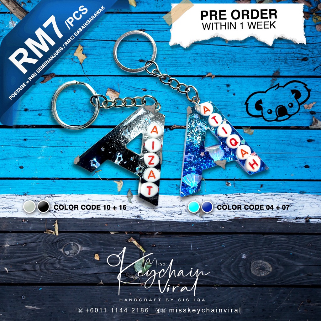 Alphabet Keychain Viral MURAH !!! | Shopee Malaysia
