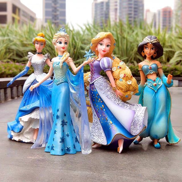 The Four Great Disney Princesses - Doll Statue Cake Decoration Model ...