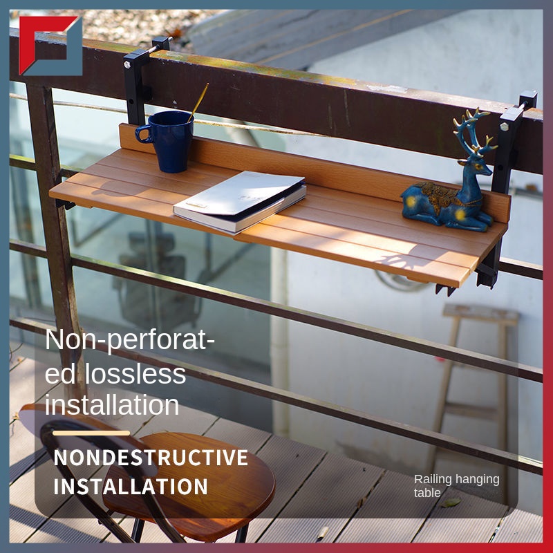 Balcony Railing Hanging Table balcony bar table foldable balcony table ...