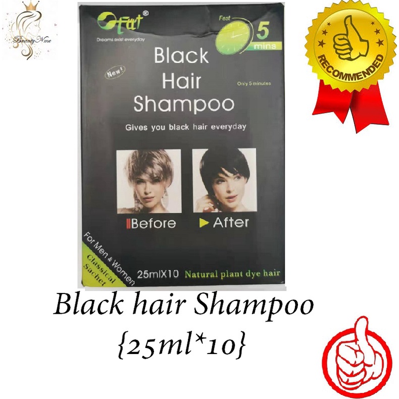 Ready Stock Black Hair Shampoo / Inai Rambut Hitam - {25ml x 10 sachets ...