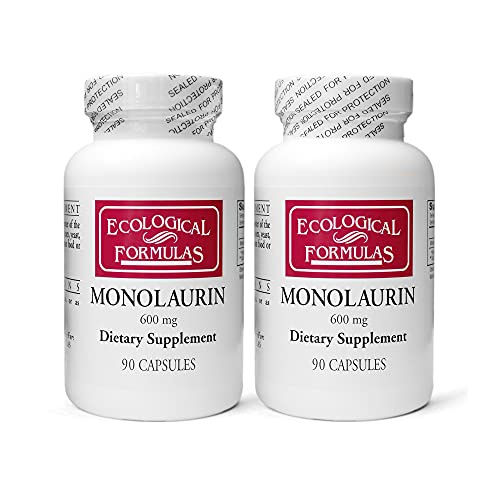 Ecological Formulas Pure Monolaurin 600 mg 90 Capsules (Pack of 2 ...