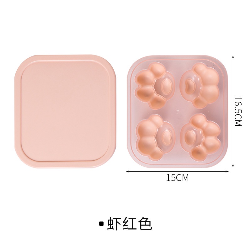 Acuan ais kiub beku peti ais kartun comel silikon kreatif yang melelas ...