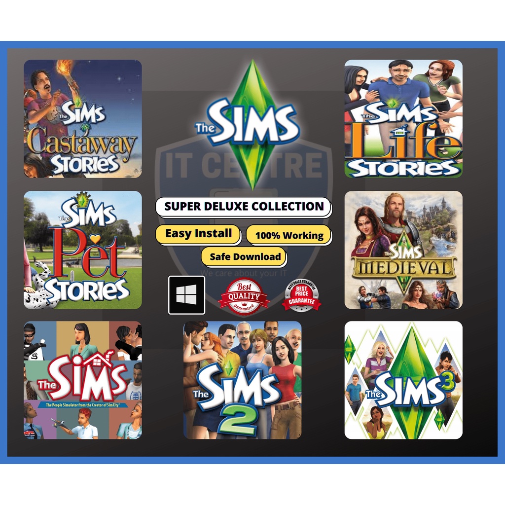 SUPER DEAL! |Sims Super Deluxe Collection | Easy Download | Free ...