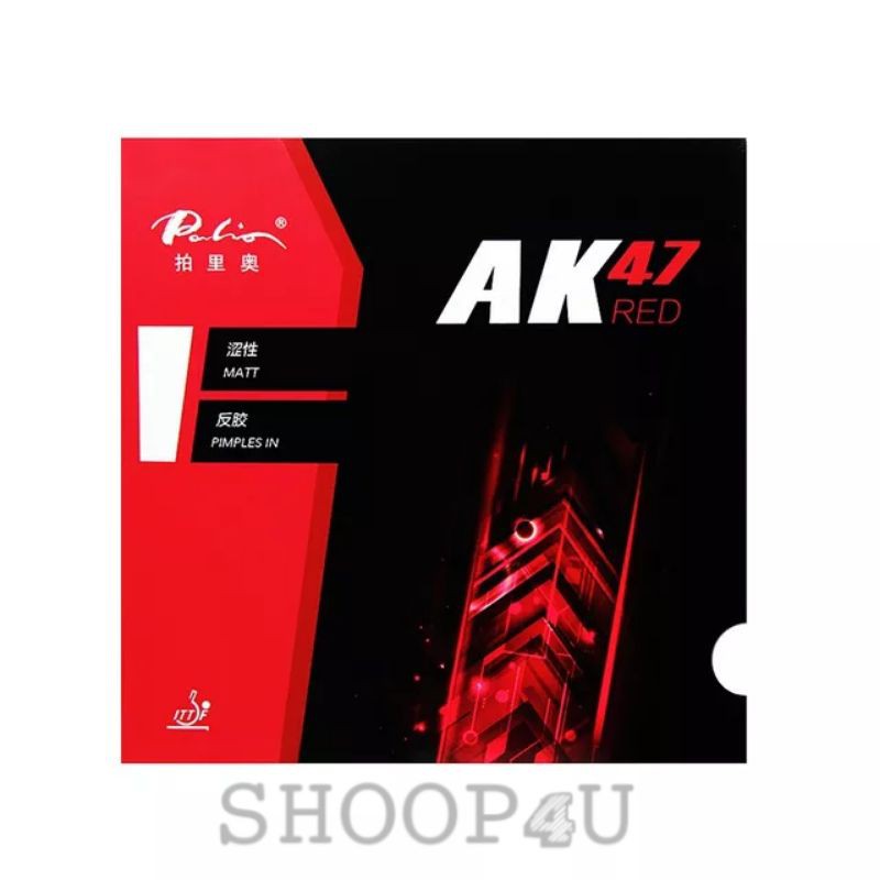 Palio AK47 red, Rubber pingpong AK47 original | Shopee Malaysia