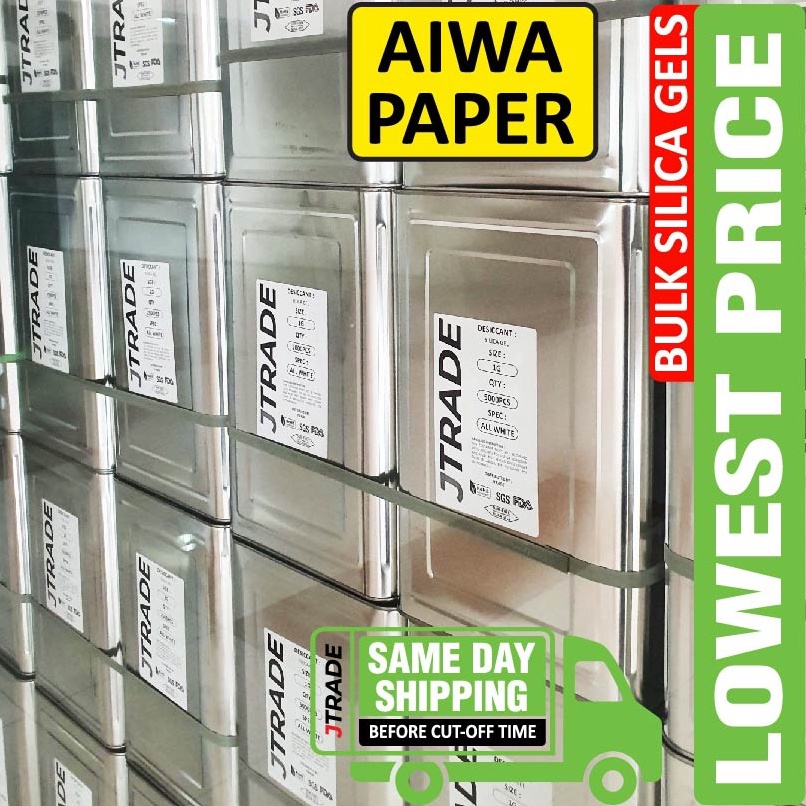 Silica Gel Aiwa Paper 1g 2g 5g 10g Food Grade 1 Tin Bulk Purchase ...