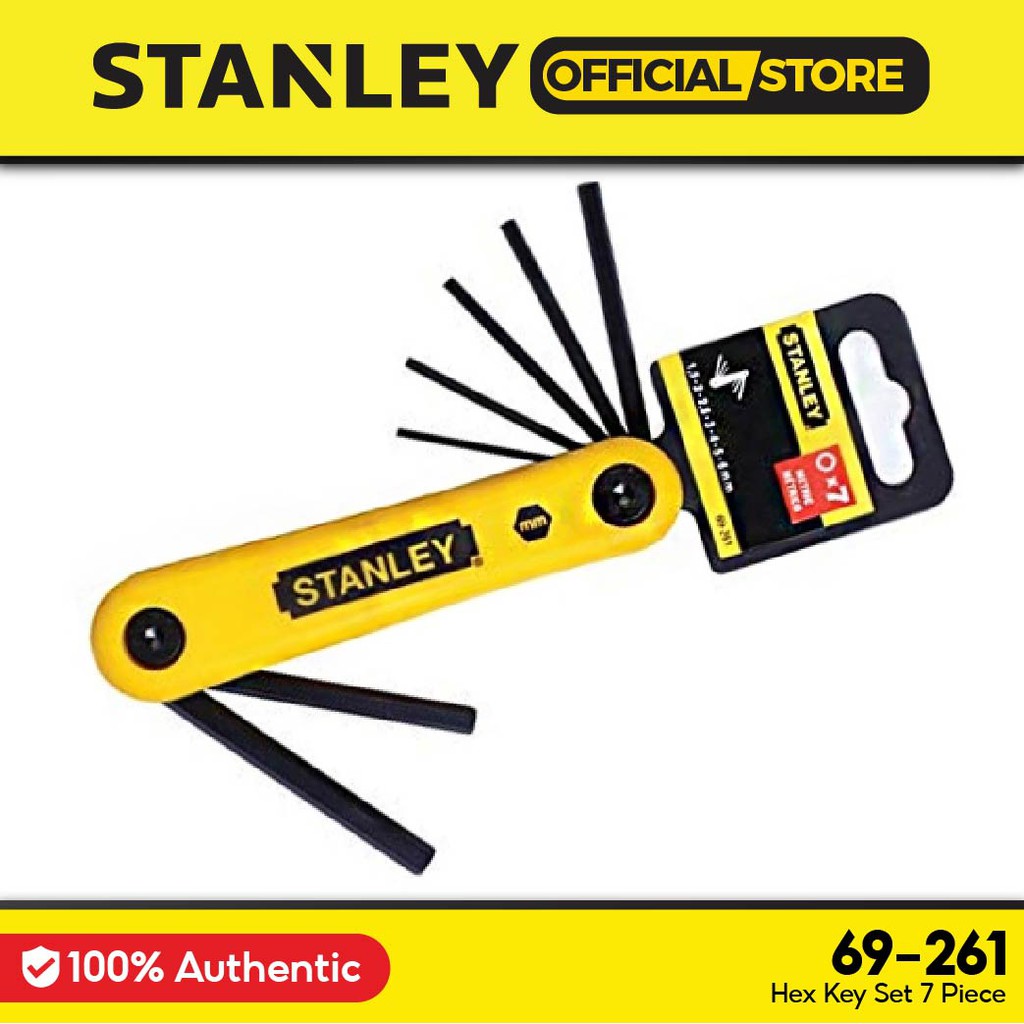Stanley Hex Key Set Met Folding (7 Pcs/1.5mm-6mm) 69-261 | Shopee Malaysia
