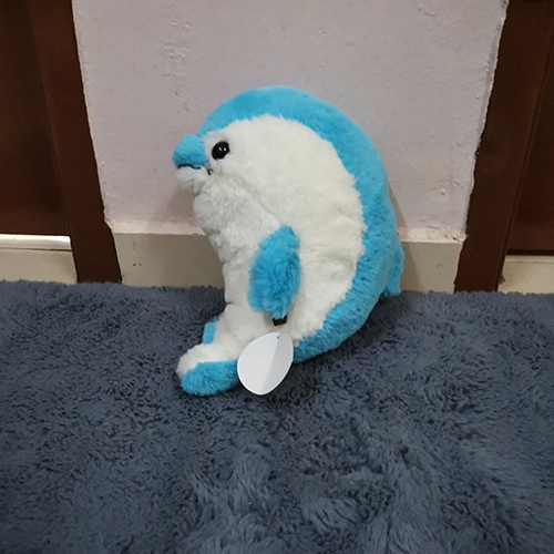 Plush Toy - Blue Dolphin (Big) | Shopee Malaysia