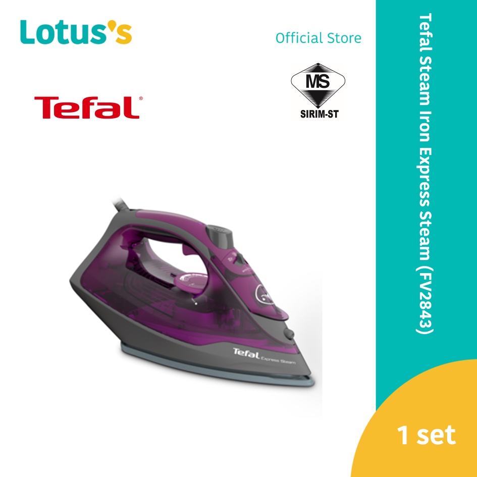 Tefal Steam Iron Express Steam (FV2843) | Shopee Malaysia