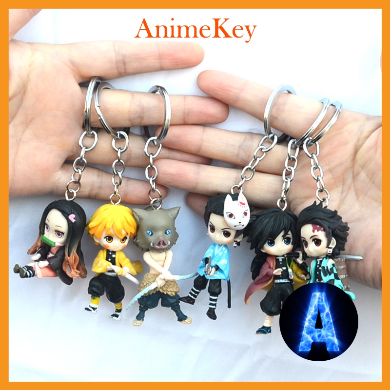 Demon Slayer Keychains Kimetsu no Yaiba Tanjiro Kamado Zenitsu Agatsuma ...