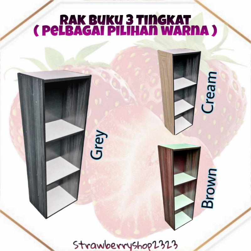 Rak Buku 3 Tingkat / Colour Box / Book Storage 3 Tier | Shopee Malaysia