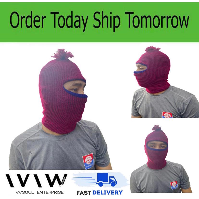 Head Cover Helmet Headcloth /Protect Full Face Mask /Topeng Cover Muka ...