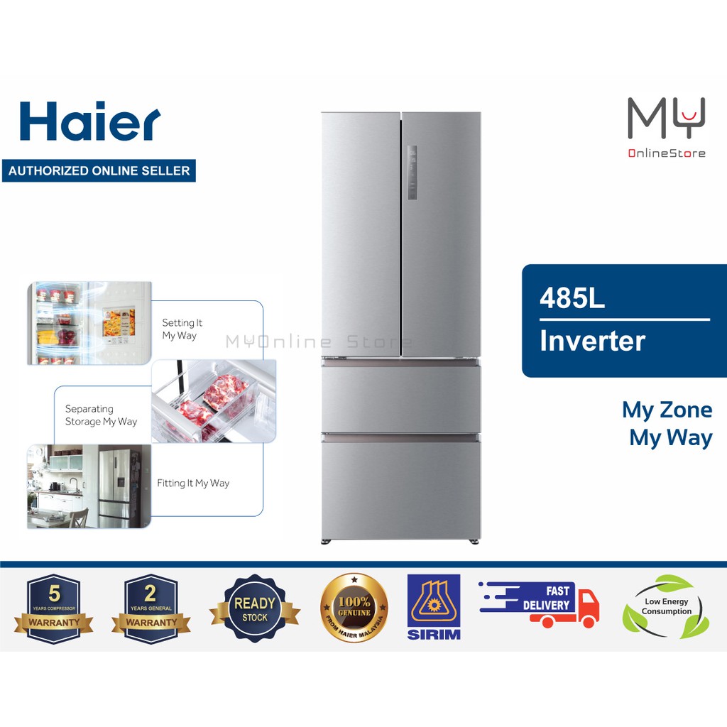 Haier (485L) French Door Series Refrigerator (HB16FMAA) | Shopee Malaysia