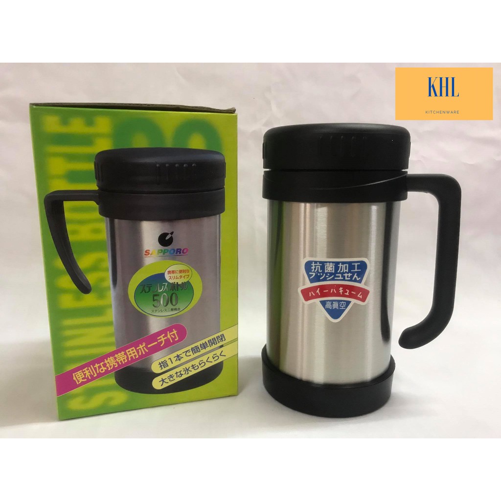 Stainless Steel Thermal Travel Mug Insulated Double Layer Mug | Shopee ...