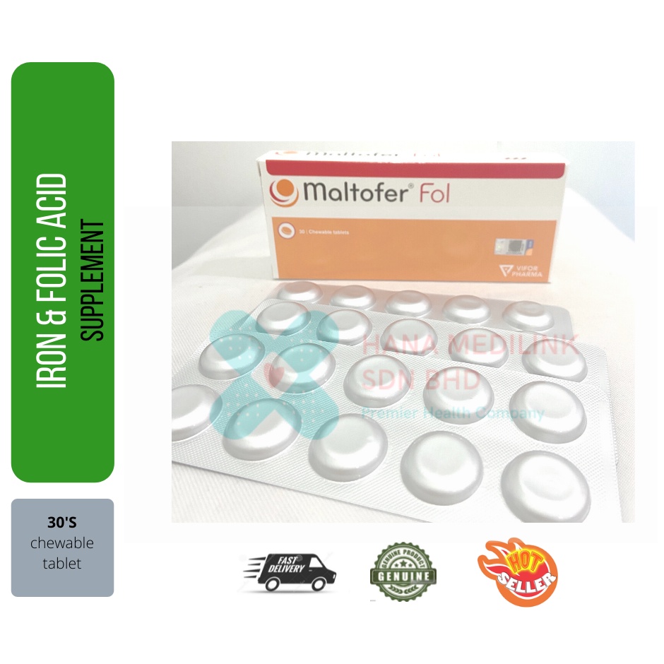 [READY STOCK] Maltofer Fol Chewable Tablets 30's (Exp: 09/2022 ...
