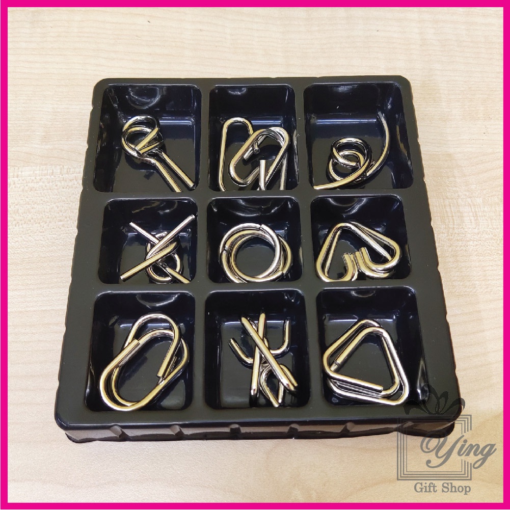 🎁Ready Stock🎁Baffling Wire Puzzle IQ Metal Brain Teaser Puzzle Game ...