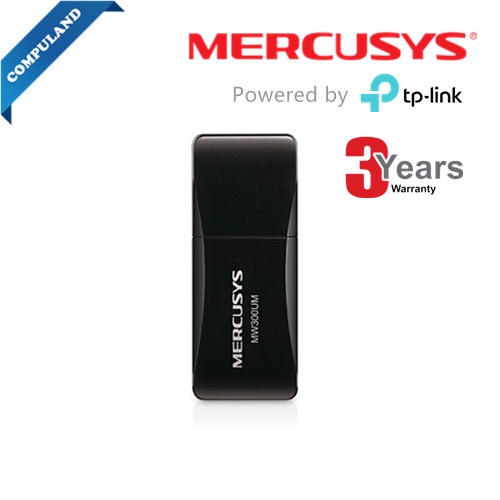 Mercusys MW300UM 300Mbps Wireless Mini USB Adapter | Shopee Malaysia