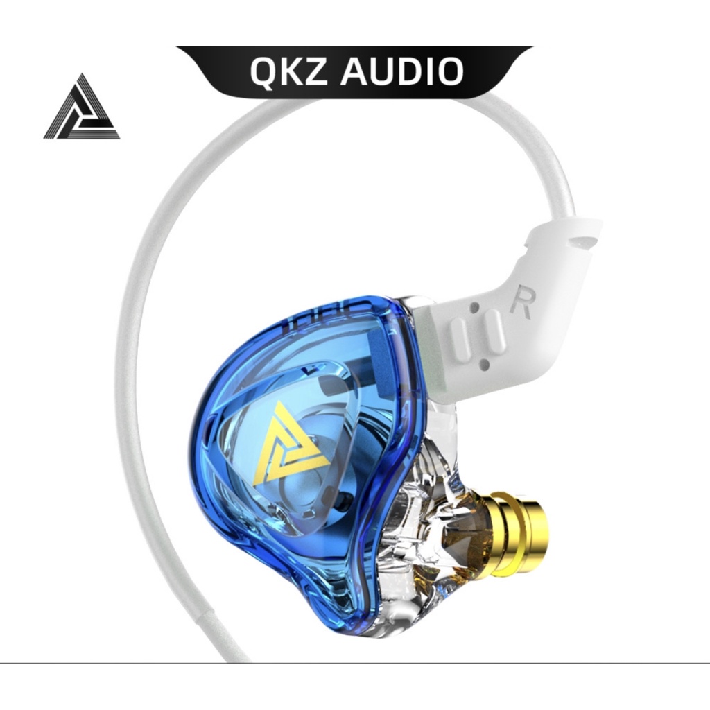 QKZ AK6 DMX Earphone HiFi Bass Dual Drive Wired Headphones with Mic ...