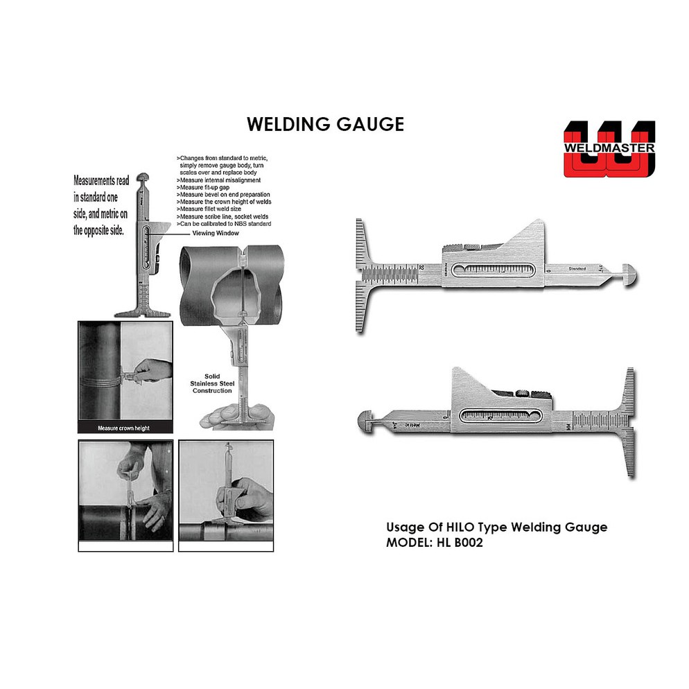 WELDMASTER HI-LO WELDING GAUGE HL-B002 (BACK VIEW) | Shopee Malaysia