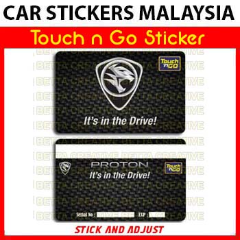 Proton Exclusive Look Touch n Go Sticker Front & Back | Shopee Malaysia