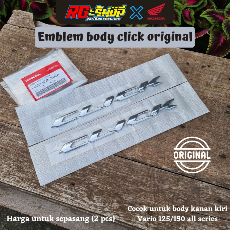 Vario 125 150 right and left click body Emblem, original Honda Thailand ...
