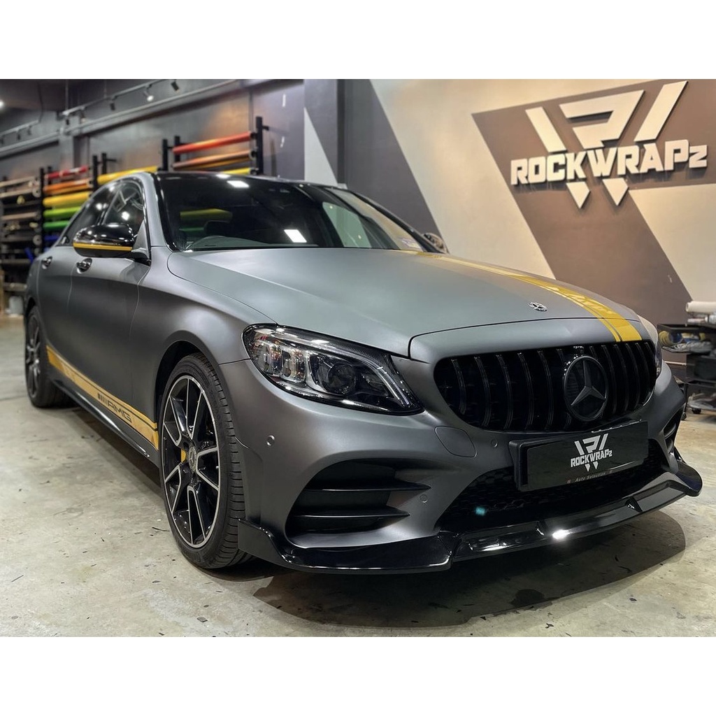 SMOKY GREY AMG CAR WRAPPING STICKER VINYL FILM | Shopee Malaysia