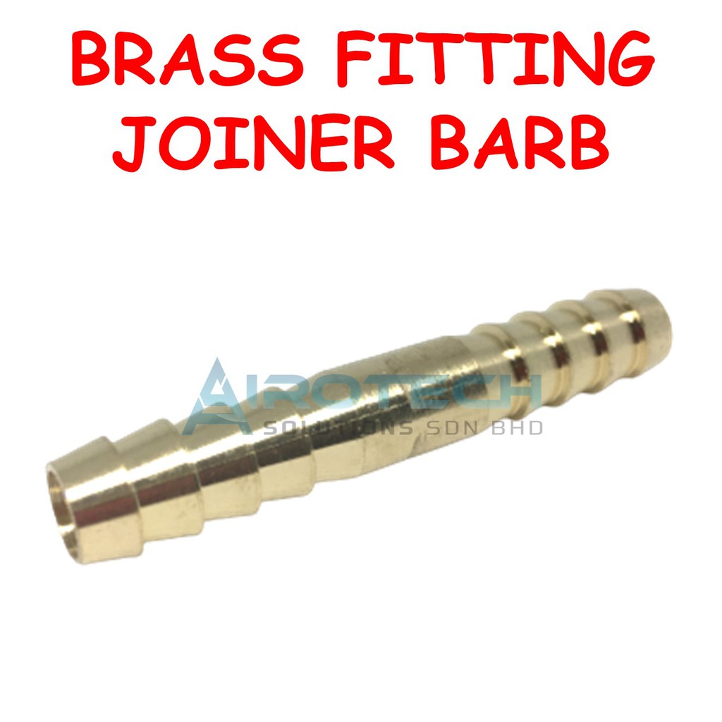 Brass Fitting Joiner Barb Union Hose Connectors Fitting Brass | Shopee ...