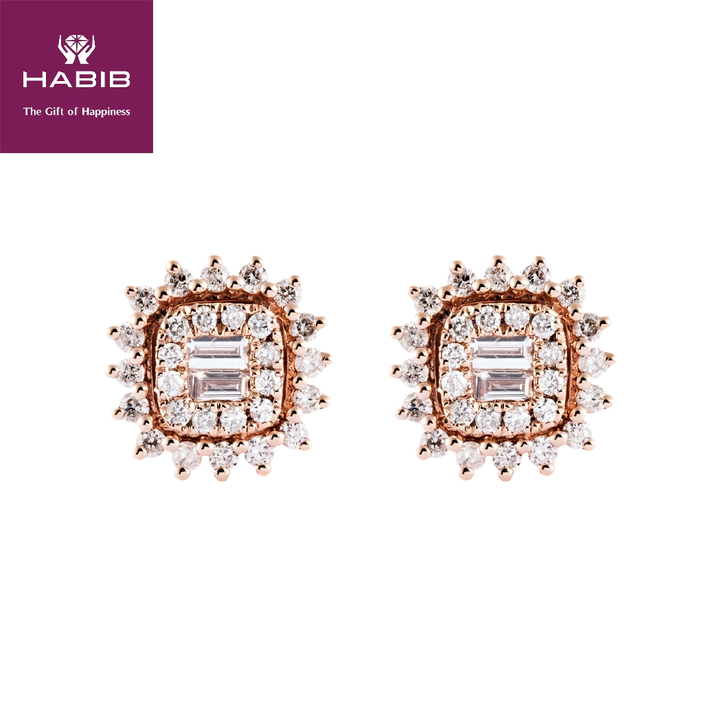 HABIB Serendipity Rose Gold Diamond Earring in 375/9K Rose Gold ...