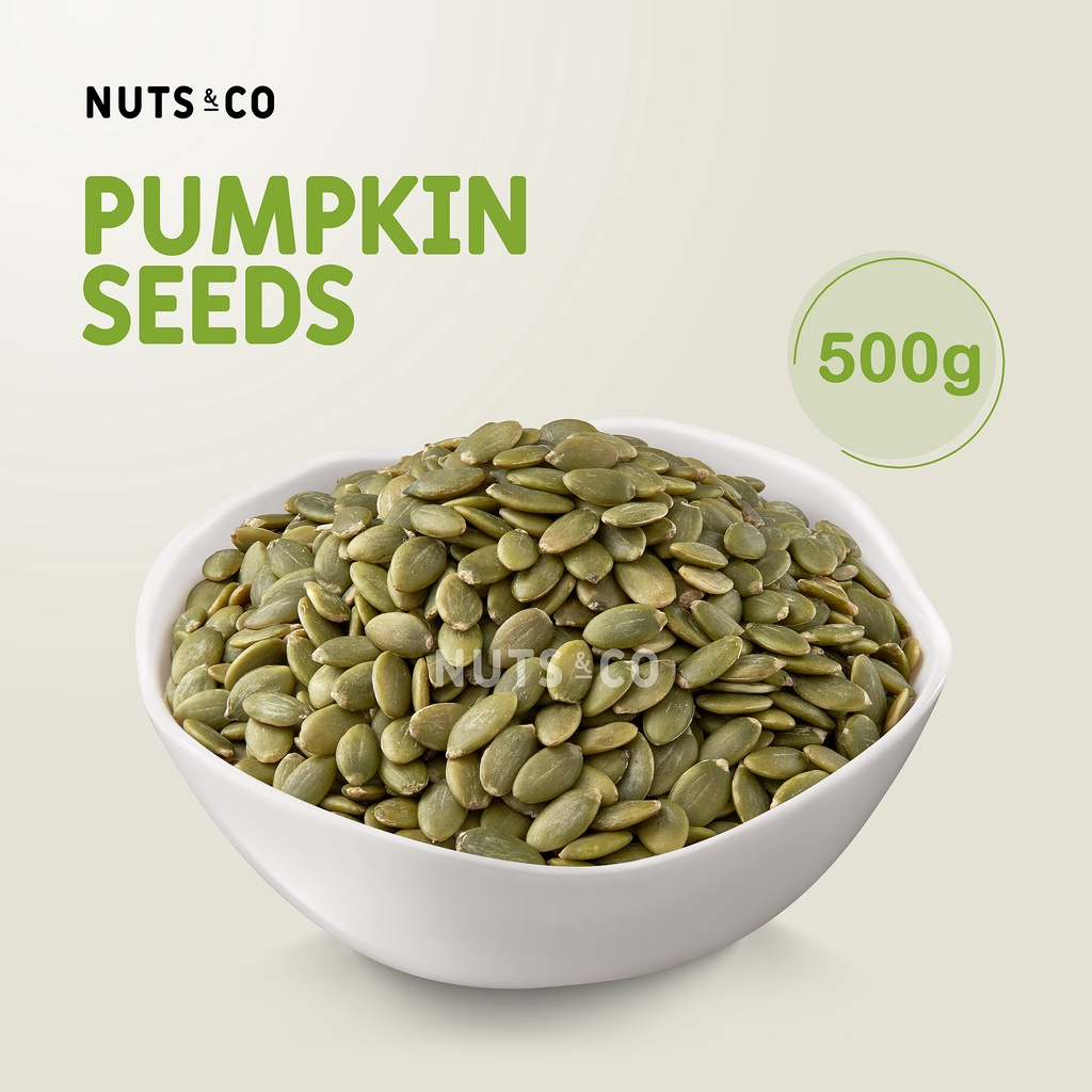 Nuts & Co Pumpkin Seed (Raw/Baked) 500g/1kg Kuaci Biji Labu 南瓜子 Halal ...