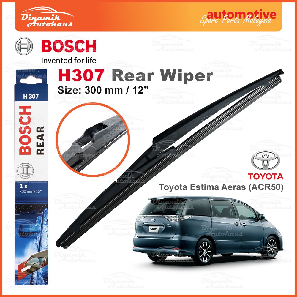 Toyota Estima Aeras ACR50 Car Windscreen Rear Wiper Belakang Size 12 ...