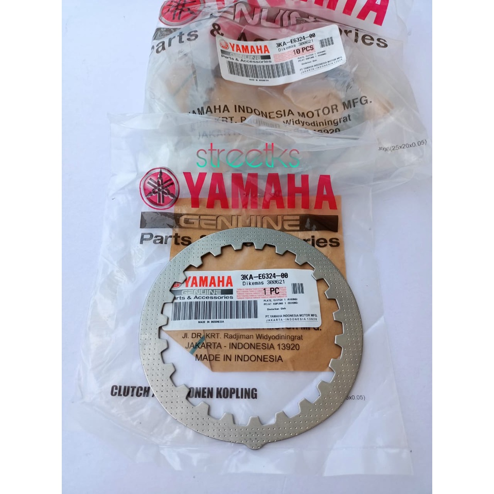 CLUTCH PLATE BESI IRON ORIGINAL YAMAHA RXZ MILLI BOSS CATALYZER RXK 3KA ...