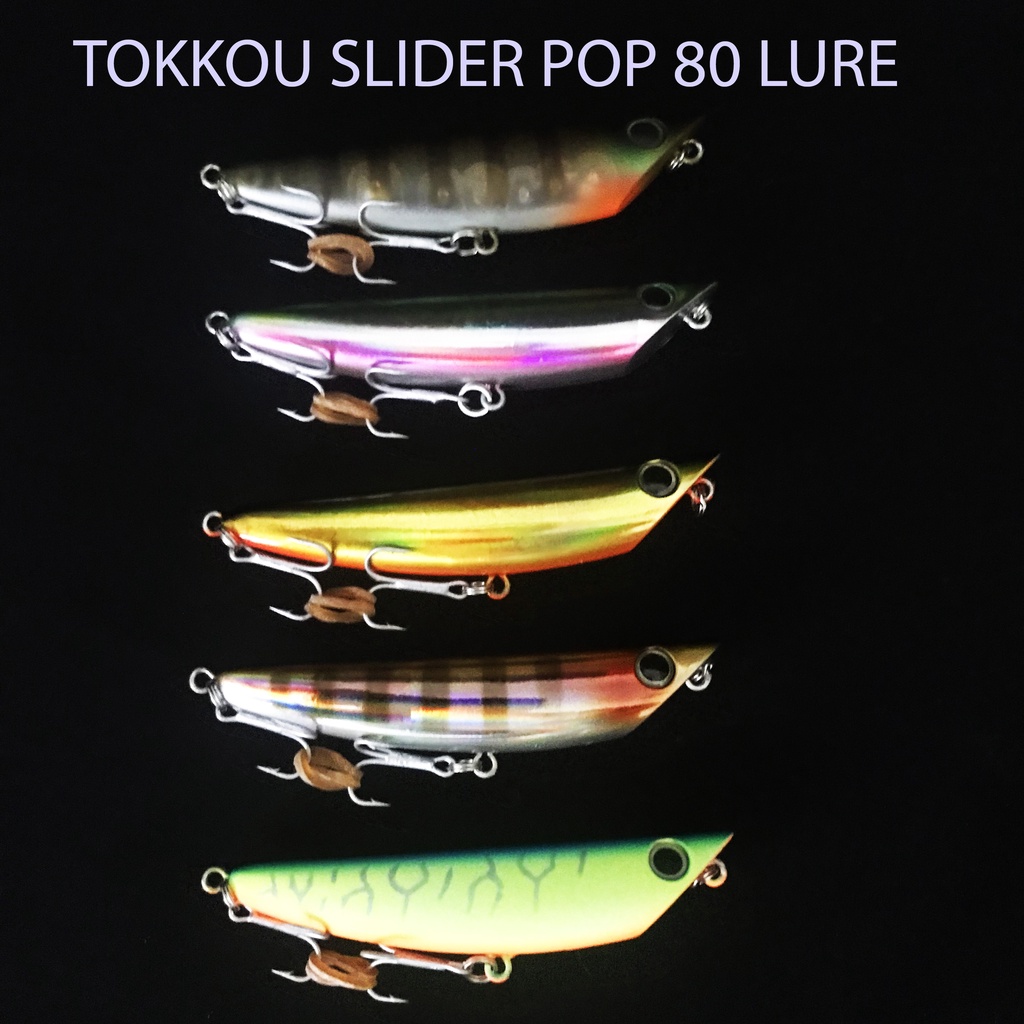 Tokkou Tracker Slider Pop 80 Top Water Fishing Lure | Shopee Malaysia