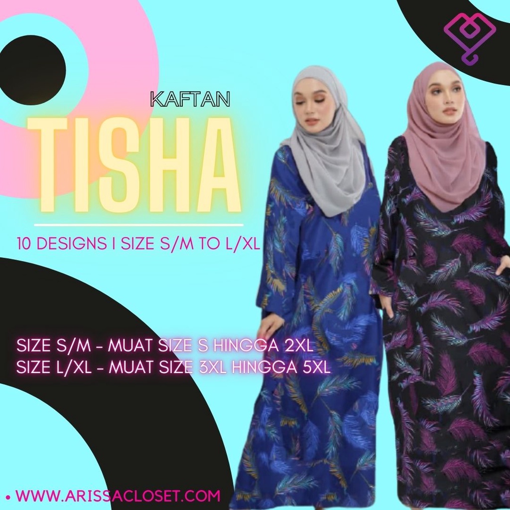 KAFTAN TISHA - ENGLISH COTTON READY STOCK BAJU RAYA 2023 TRENDING ...