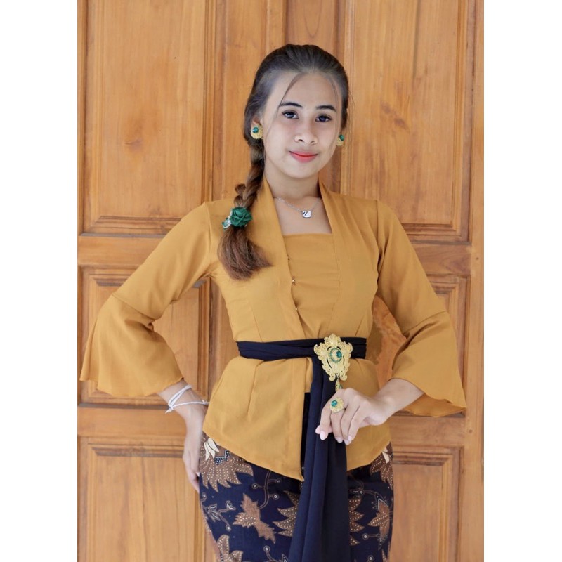 [Raya 2024] (Dress Only) Plain Tassel kebaya Tille legan Trumpet ...