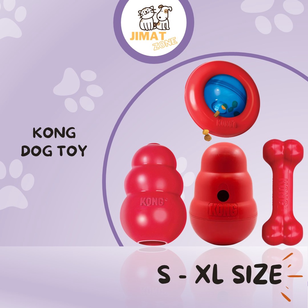 Kong Dog Toy - Kong Classic , Kong Wobbler , Kong Gyro , Goodie Bone ...