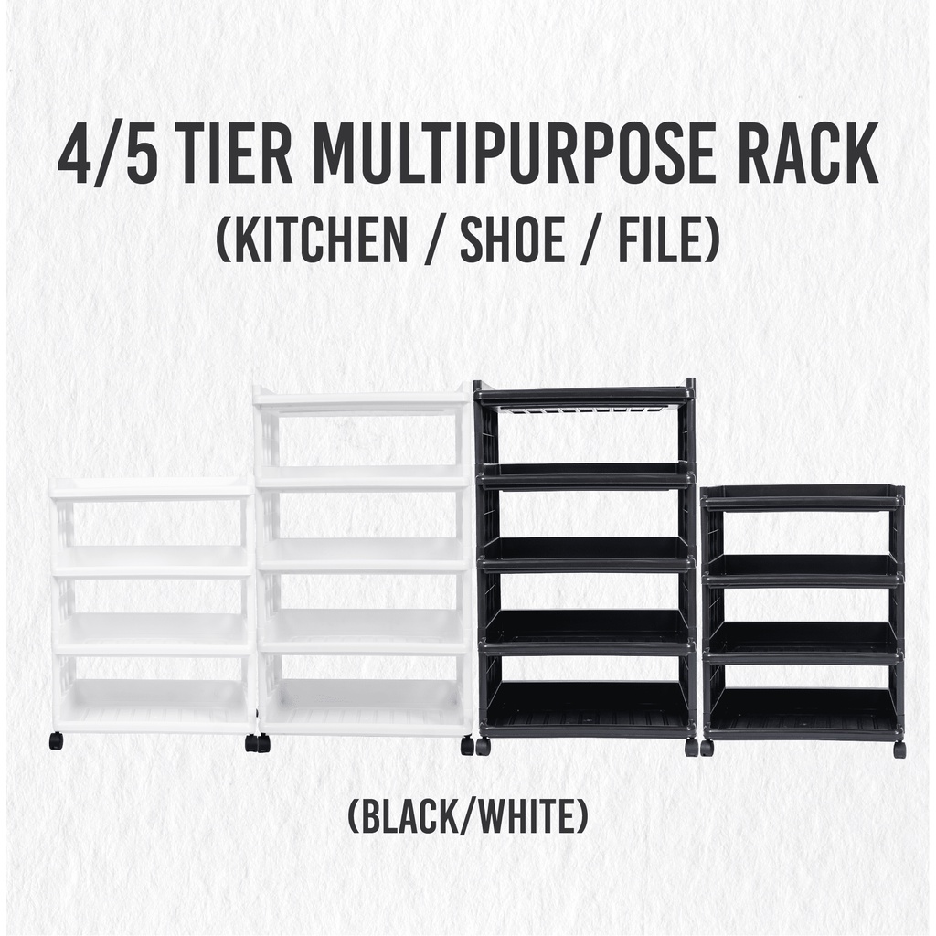 Multipurpose Rack Storage Rack Shoe Rack Plastic Shoe Rack Rak Kasut ...