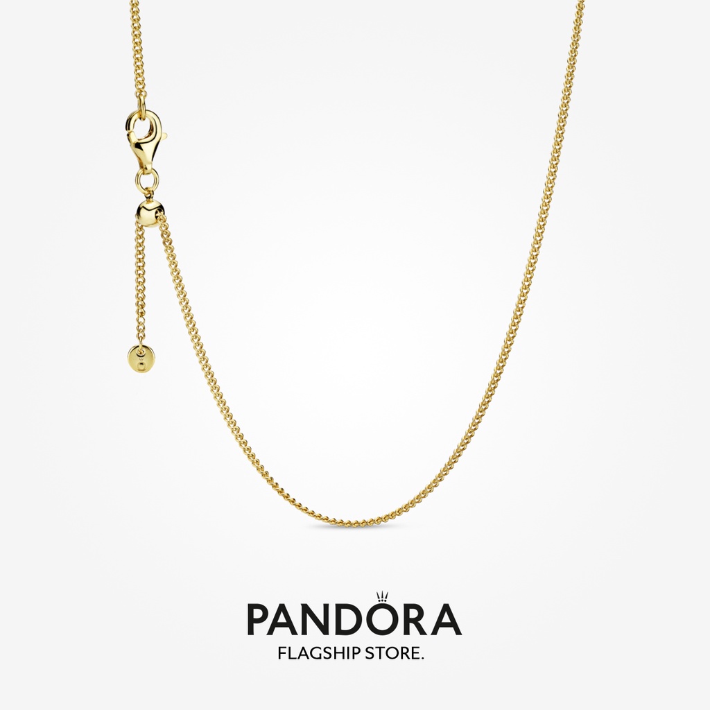 Pandora 14k Gold-Plated Curb Chain Necklace (60 cm) | Shopee Malaysia