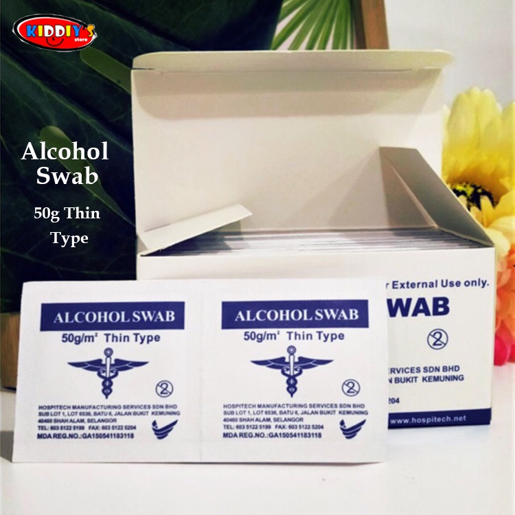 Ready Stock 100 Pieces Alcohol Swab 50g Thin Type Fast Delivery ...